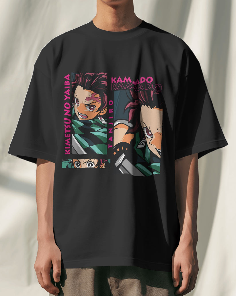 Buy Tanjiro - Kimetsu No Yaiba Unisex Oversized T-Shirt | Street Wear Co