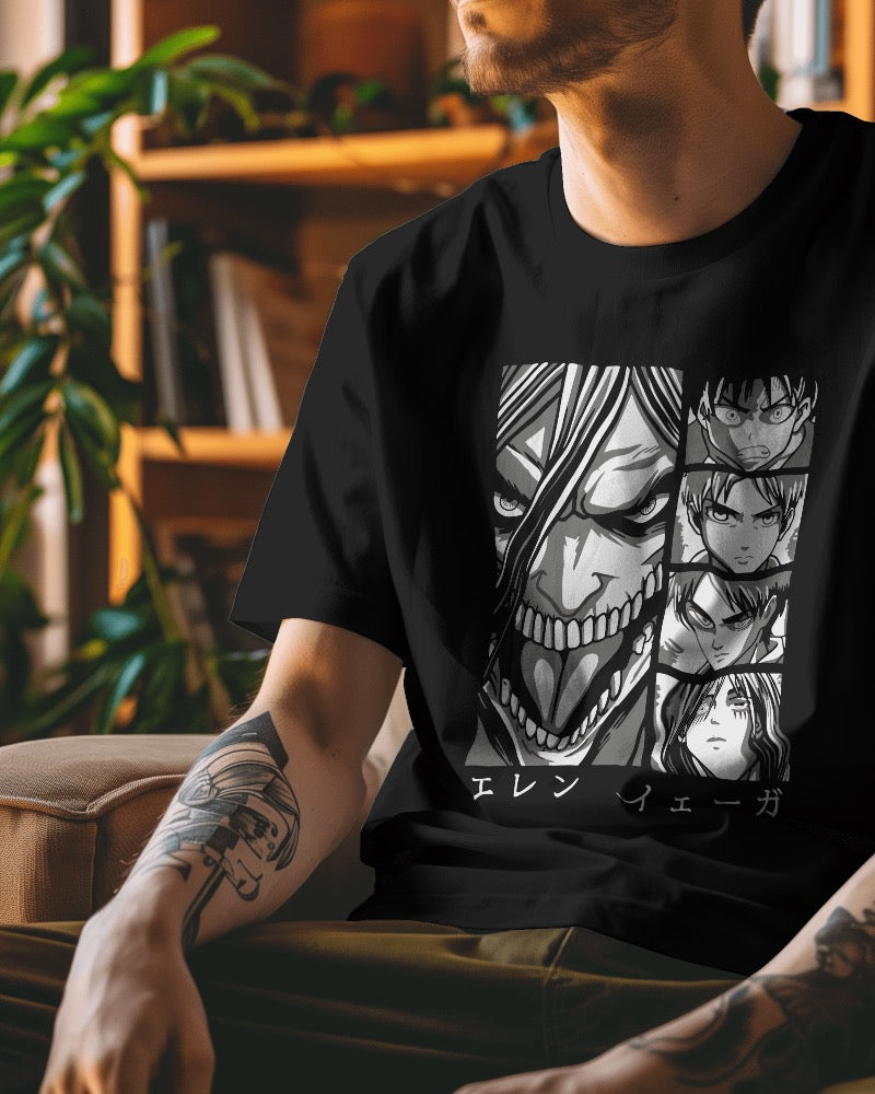 Buy Evolution of Eren Unisex Oversized T-Shirt | AOT Fans – Street Wear Co